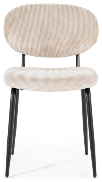 Fabric Upholstered Dining Chair, 2, By-Boo Cosmo - Midcentury - Dining ...