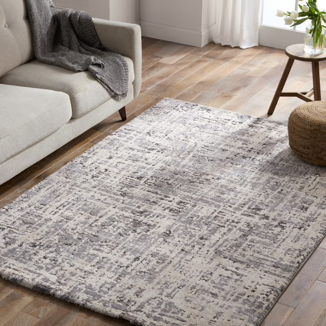 Jaipur Living Gowon Abstract Gray/Cream Area Rug, 5'x7'6 ...