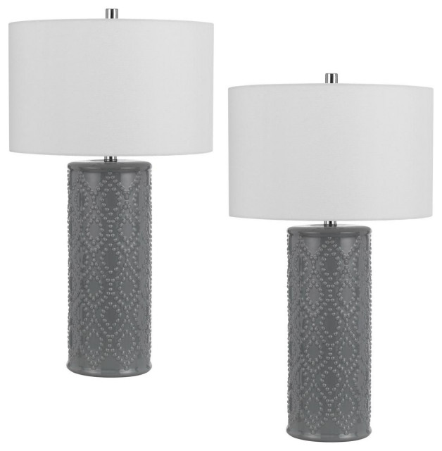 Castine 2 Light Table Lamp, Slate Grey - Transitional - Lamp Sets - by ...
