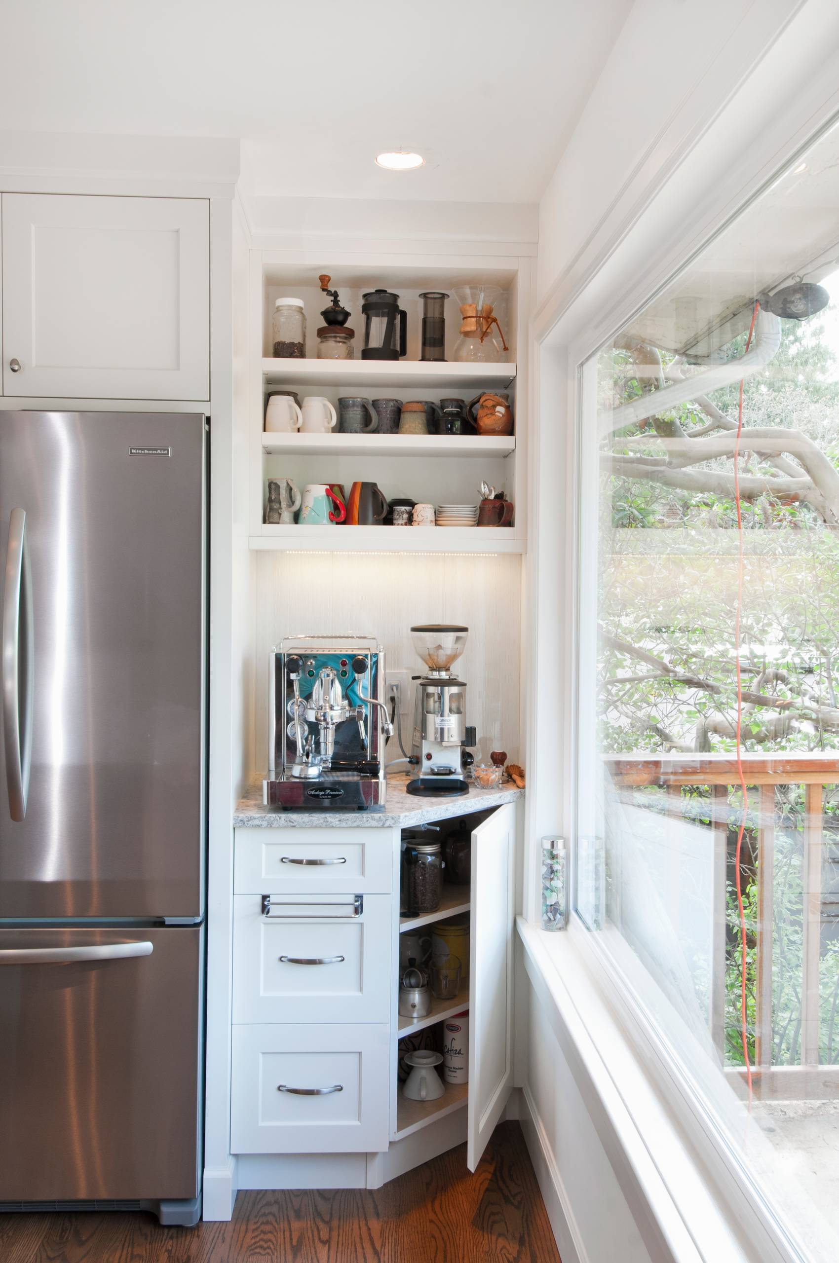 Corner cabinet coffee bar ideas store