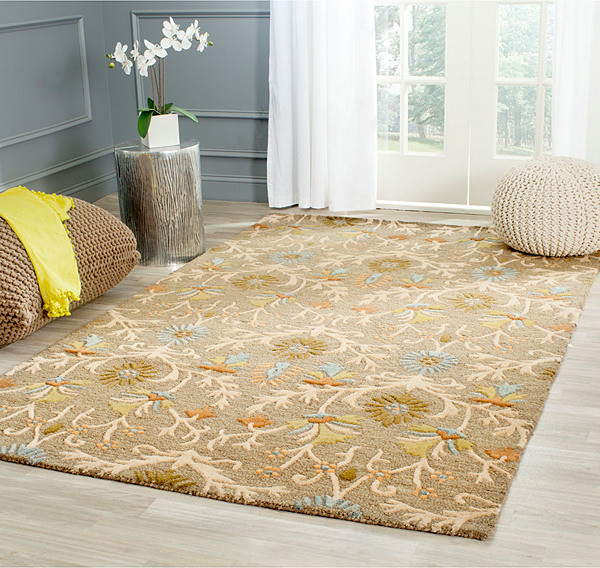 Safavieh Cambridge Collection CAM235 Rug, 5'0" x 8'0" - Traditional ...