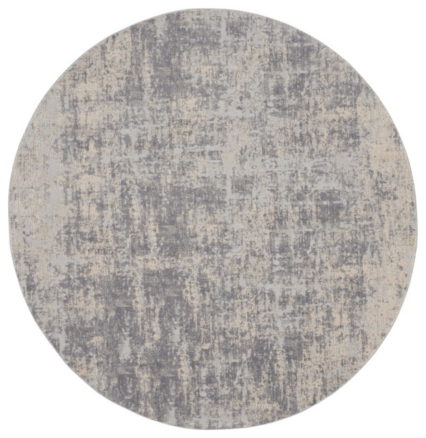 Nourison Rustic Tetures Round Area Rug, 5'3"xround - Contemporary ...