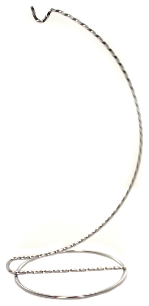 Christmas Twisted Silver Hanger Xl Ornament Stand Display Stands, 9 In ...