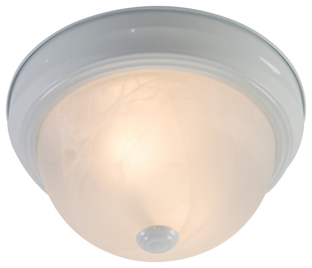 11" Incandescent Overhead Light - Traditional - Flush-mount Ceiling ...