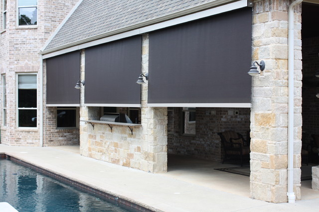 Patio Drop Shades - Traditional - Patio - Dallas - by Drop Shade