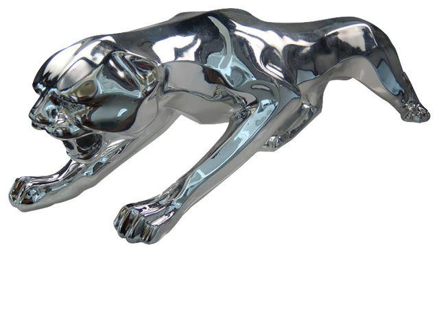 Large Chrome Cat - Contemporary - Decorative Objects And Figurines - by ...