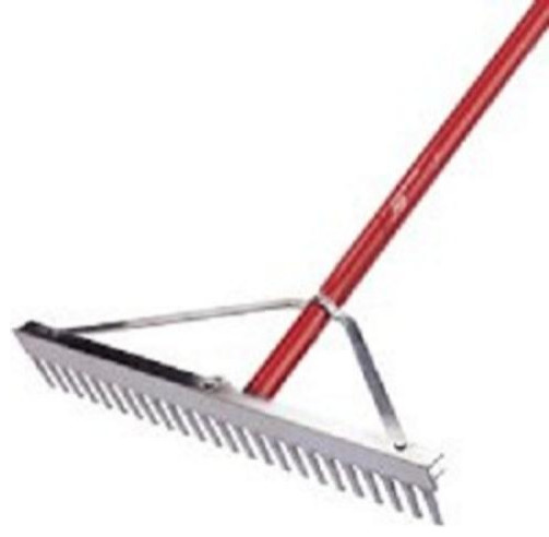 Razor-Back 63136 Landscape Rake, Aluminum, 24 Tines, 66" handle - Forks ...