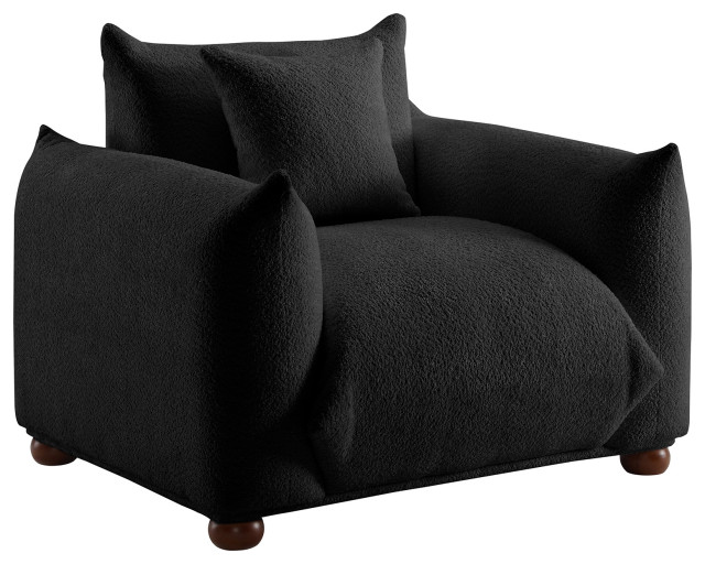 40" Wide Elf Boucle Upholstered Accent Chair/Single Sofa - Traditional ...