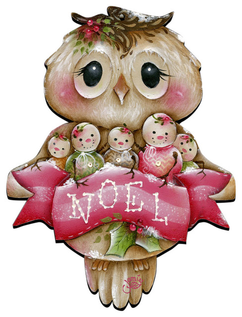 Owl You Need Is Love Door Hanger - Contemporary - Outdoor Holiday ...
