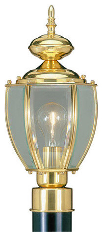 Outdoor Basics Outdoor Post Head, Polished Brass - Traditional - Post ...