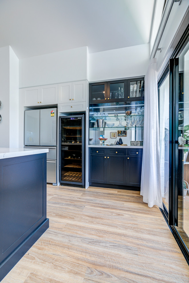 Expansive Open Plan Living Transformation - Modern - Kitchen - Brisbane ...