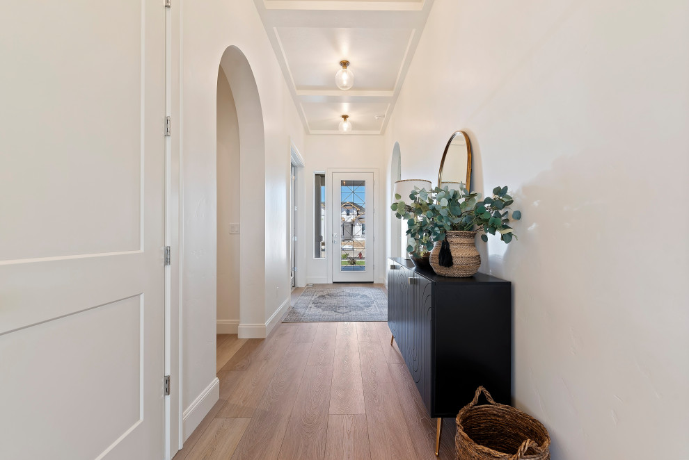 Logan River Modern Tudor Entry Foyer - French Country - Entry - Boise ...