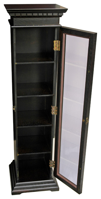 Rosewood CD Display Cabinet - Traditional - Media Cabinets - by ...