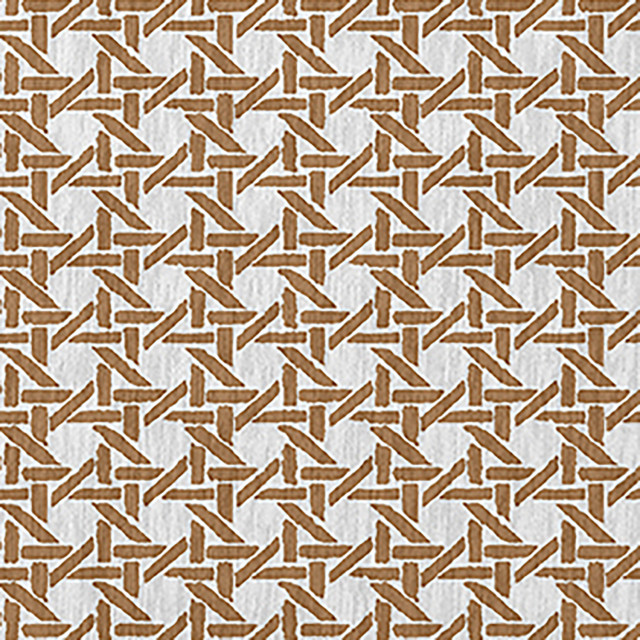 Rattan Geometric Indoor/Outdoor Rug, 4'x6' - Contemporary - Outdoor ...