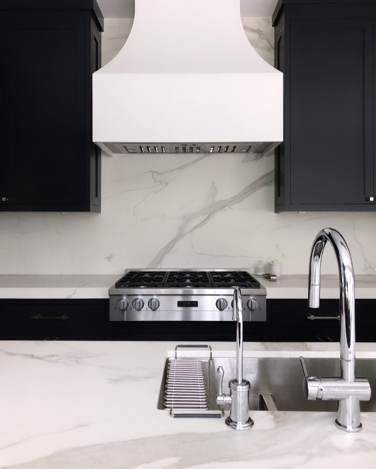Kitchen Neolith(Sintered Stone) Estatuario silk finish, full height ...