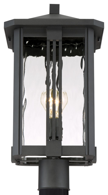 Luxury Craftsman Black Outdoor Post Light, Large, UQL1053, London ...