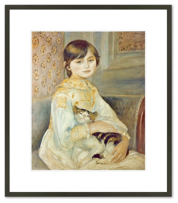 Julie Manet with Cat, 1887 (oil on canvas), 16" x 20" - Artwork - by ...