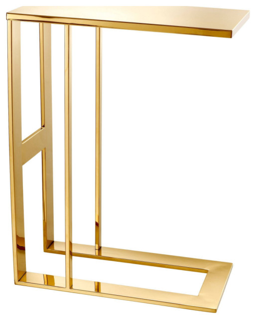 Gold C-Shaped Side Table | Eichholtz Pierre - Contemporary - Side ...