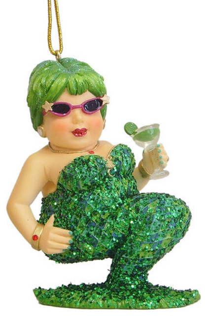 December Diamonds Miss Margarita III Green Mermaids Christmas Ornament ...