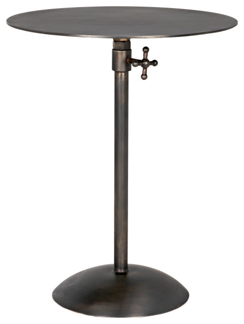 Felix Side Table, Gun Metal Finish - Industrial - Side Tables And End Tables - by Noir | Houzz