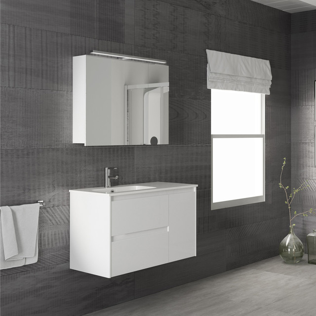 Ambra 90 Complete Vanity Unit - Modern - Bathroom Vanities And Sink ...