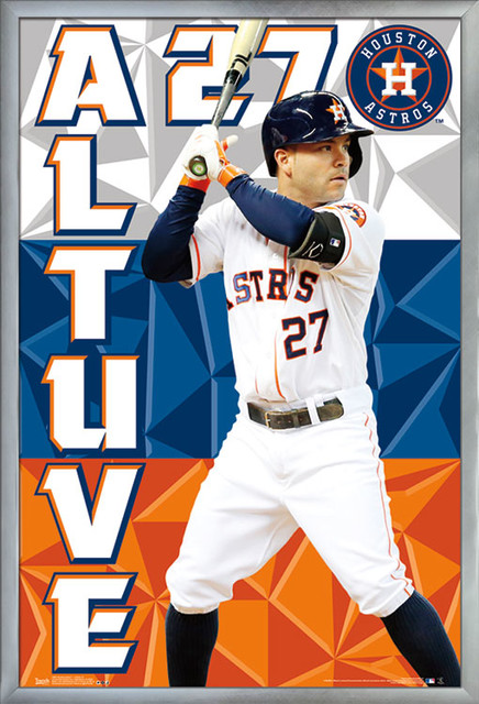 MLB Houston Astros - Jose Altuve 15, 24.25"x35.75" - Contemporary ...