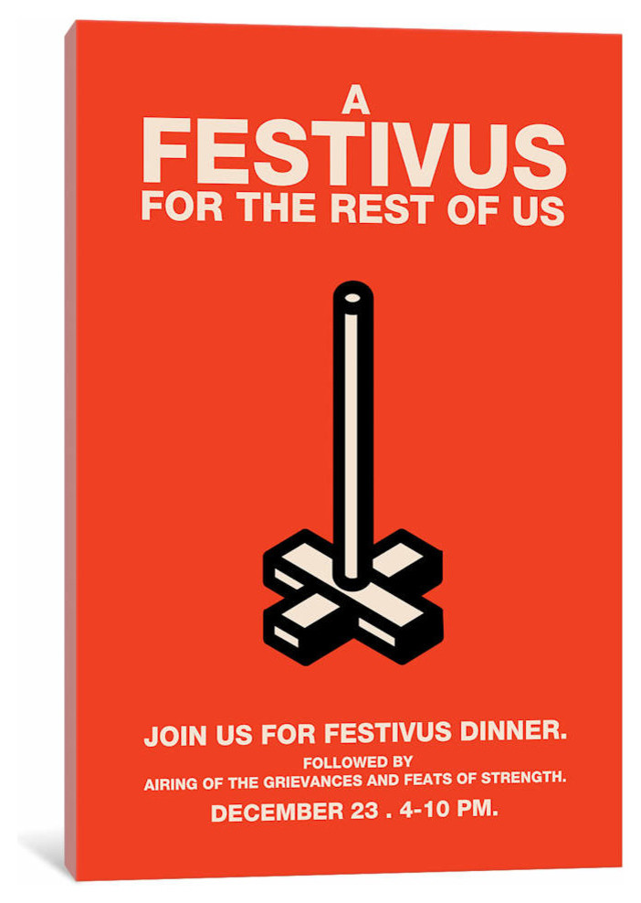 "Happy Festivus Vintage Style Invitation Poster" by Popate Canvas Print ...