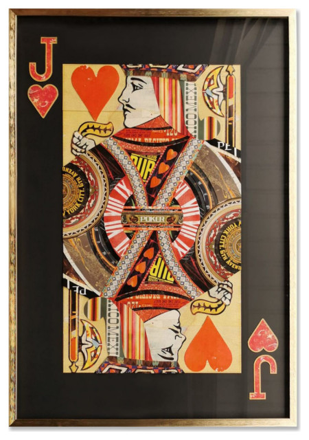 Playing Card Jack of Red Heart - Eclectic - Prints And Posters - by ...