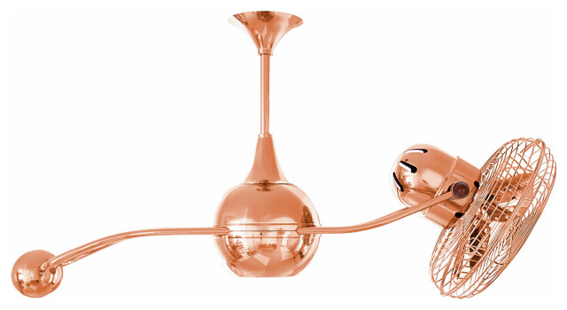 Brisa 2000 3-Speed AC 39" Ceiling Fan in Polished Copper with Polished ...