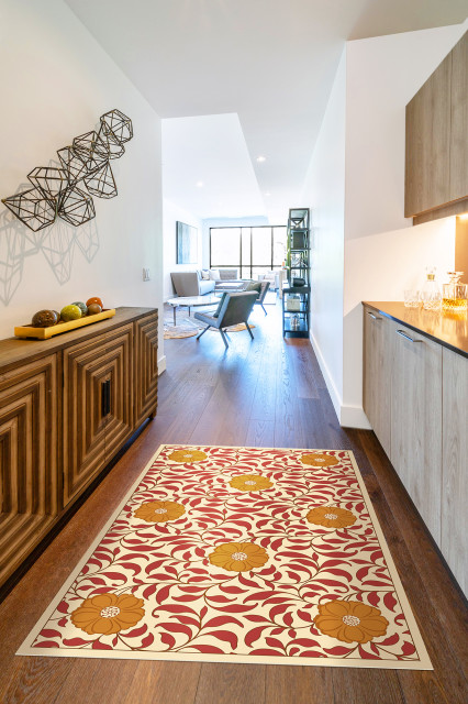 Joli Sol Georgia Vinyl Mat, 36x60 Rectangle - Contemporary - Area Rugs ...