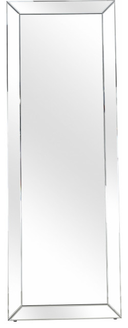 Silver Contemporary Full Length Mirror - Contemporary - Floor Mirrors ...