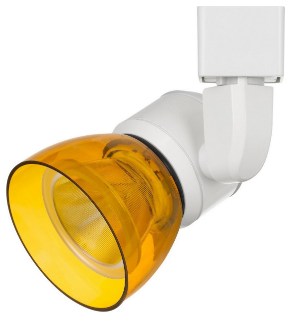 10W Integrated Led Track Fixture With Polycarbonate Head, Yellow And ...