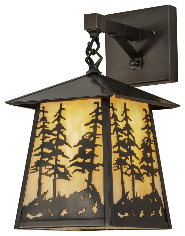 Stillwater Canoe At Lake Hanging Wall Sconce - Rustic - Outdoor Wall ...