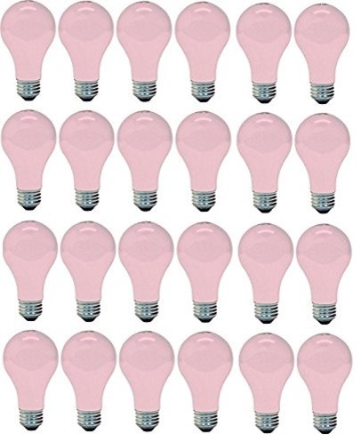 Ge Lighting 97483 Ge Light Bulb, 60W, Soft Pink, 24 Bulbs - Traditional ...