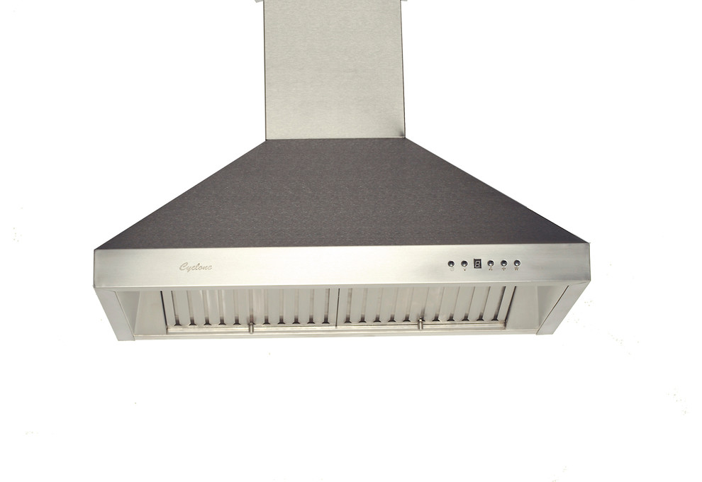 Cyclone High-Powered Stainless Steel Wall-Mount Range Hood Pro ...