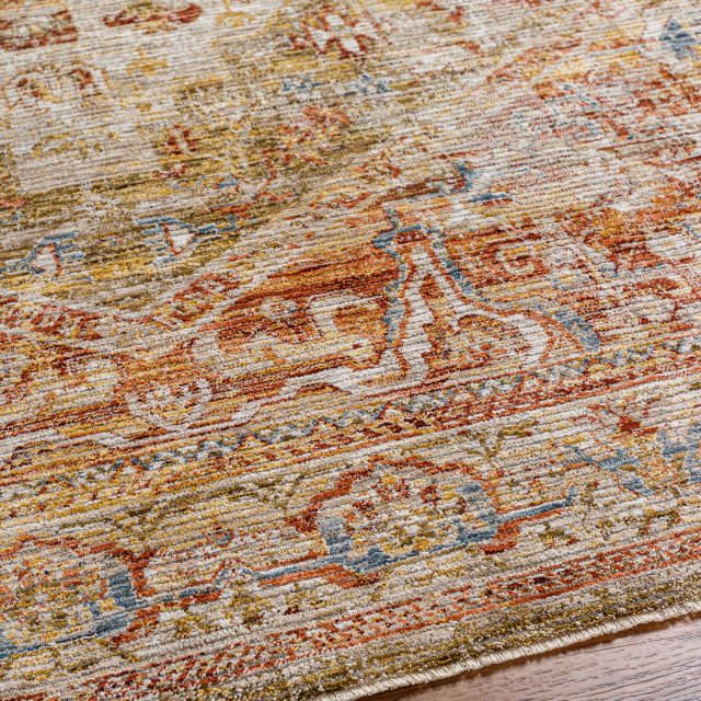 Naila IAL-2300 Machine Woven Area Rug, 5'3" Round - Mediterranean ...