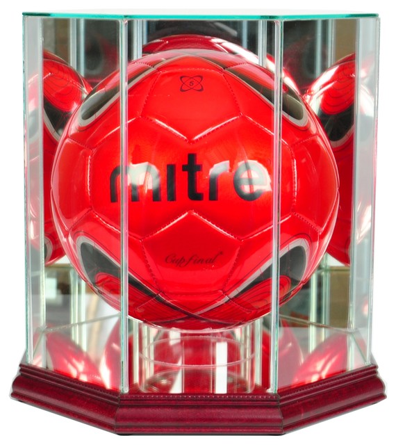 Octagon Soccer Ball Display Case - Traditional - Display And Wall ...