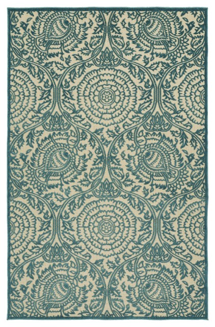 Kaleen A Breath of Fresh Air Collection Rug, Blue, 8'8"x12 ...