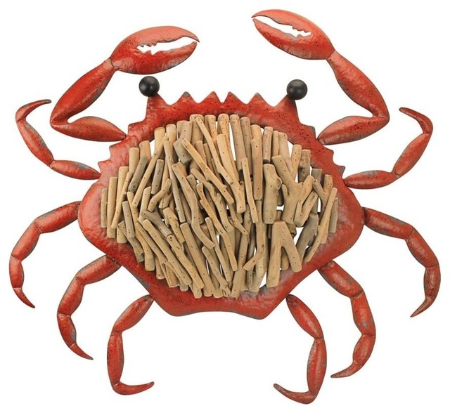 Coastal Crab Wall Sculpture - Beach Style - Wall Sculptures - by Design ...