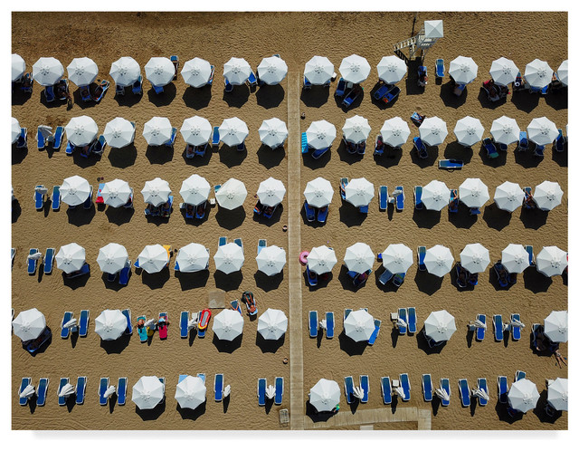 Aucnn 'Summer' Canvas Art, 32"x24" - Beach Style - Prints And Posters ...