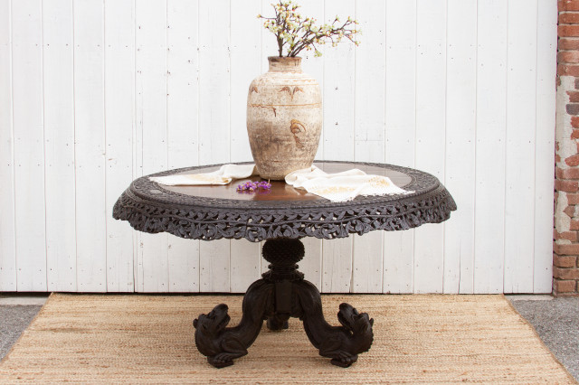 Exceptional Anglo Indian Round Table - Traditional - Dining Tables - by ...