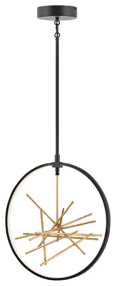 Fredrick Ramond Styx Large Open Frame Pendant, Black* - Contemporary ...