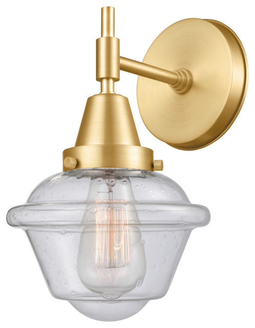 Innovations 447-1W-SG-G534 1-Light Sconce, Satin Gold - Traditional ...