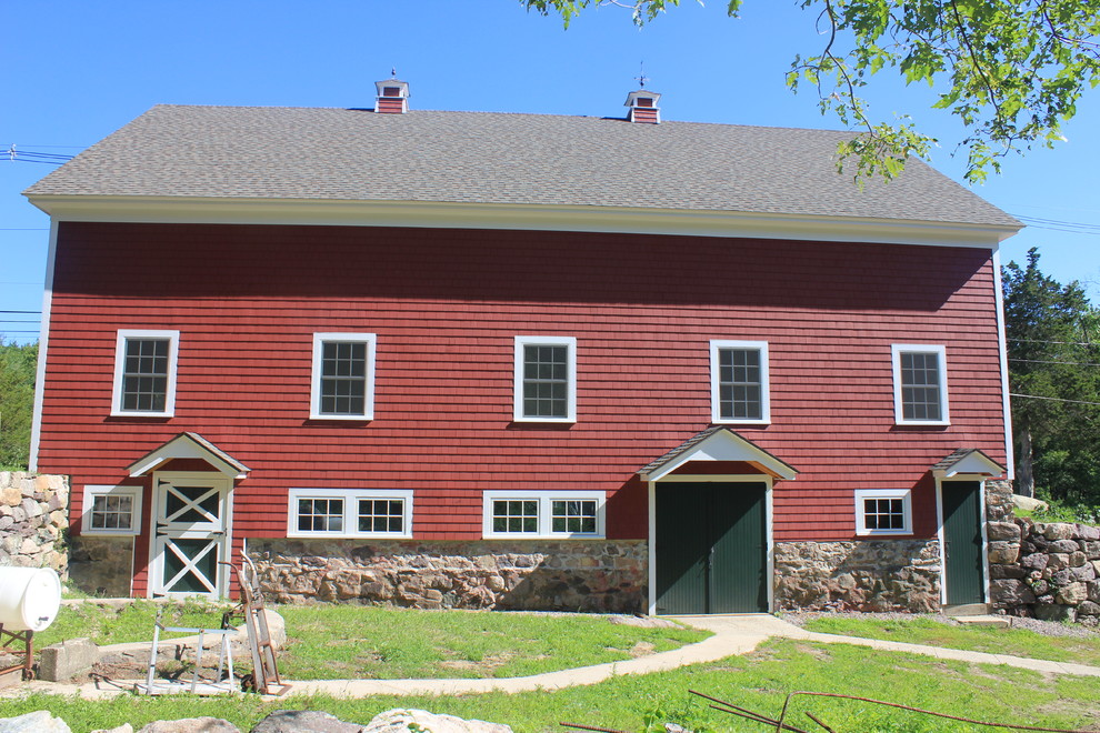 Franklin Barn Restoration - Rustic - Boston - by Harper Elm General ...