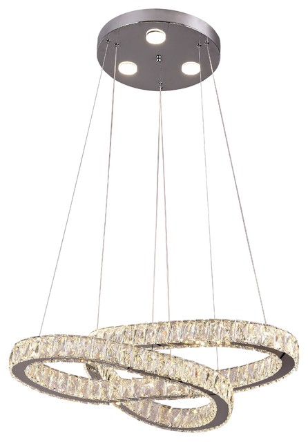 LED Double Ring Chandelier - Contemporary - Chandeliers - by Design ...