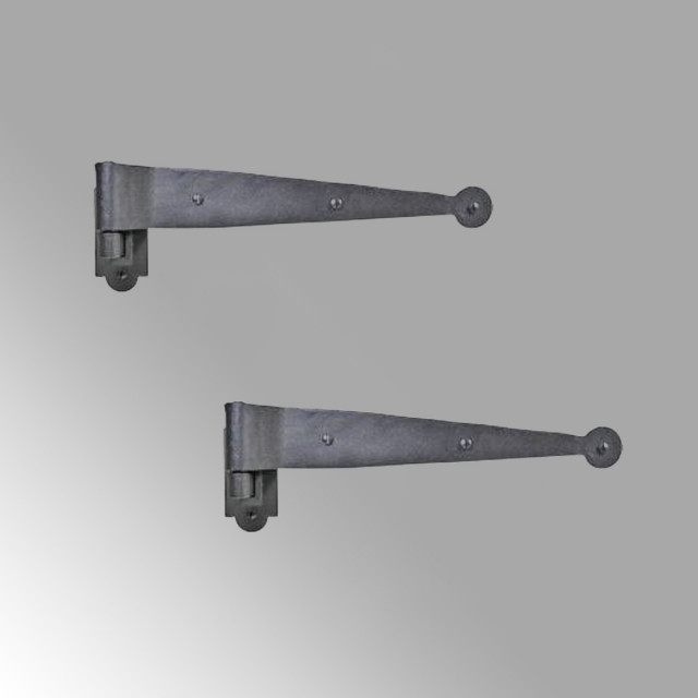 Black Offset Strap Lift Off Pintle Hinge 11" x 2 5/8" Wrought Iron Pack ...