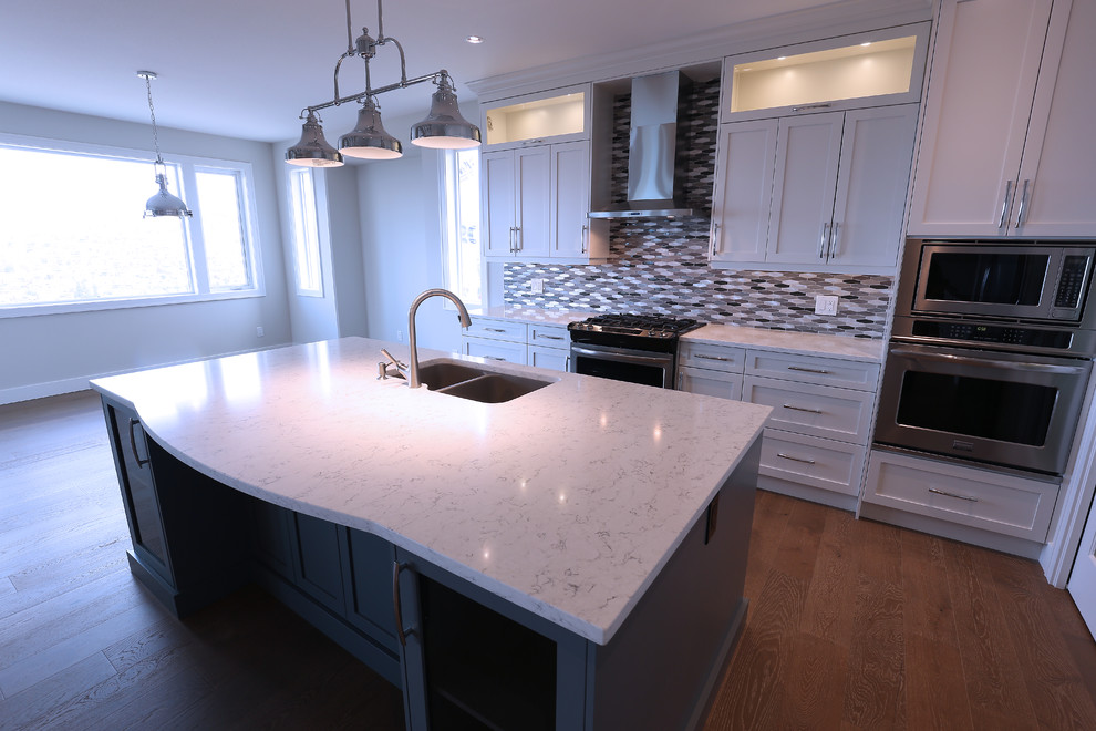 Silestone White Arabesque Quartz Kirschner Mountain - Modern - Kitchen ...