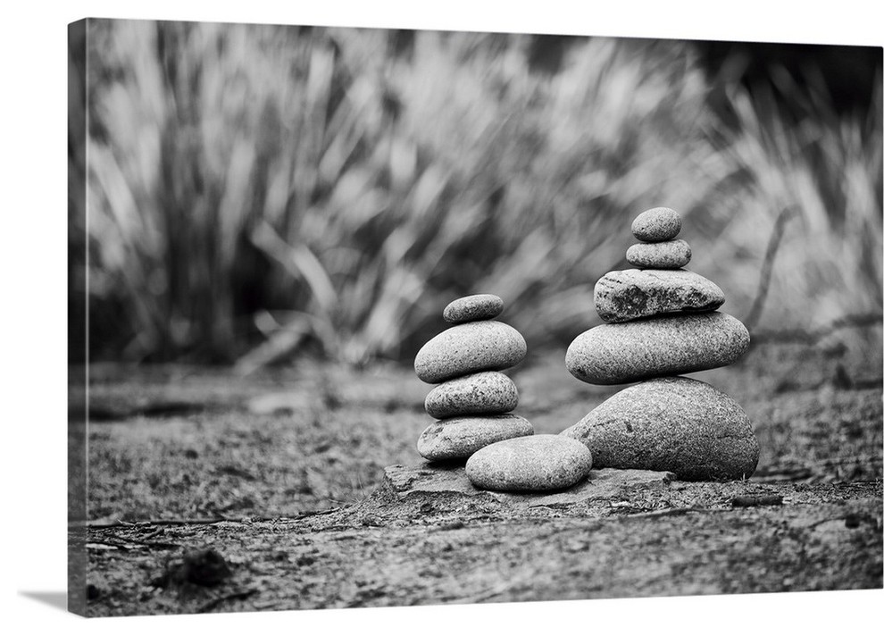 "Bruny Island Stones" Wrapped Canvas Art Print, 48"x32" - Beach Style ...