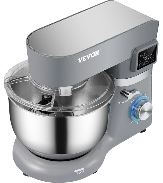 VEVOR 660W Stand Mixer 6-Speed Tilt-Head Dough Mixer 5.8 Qt Bowl 3 ...