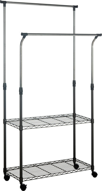 Giorgio Double Rod Clothes Rack - Contemporary - Clothes Racks - by ...
